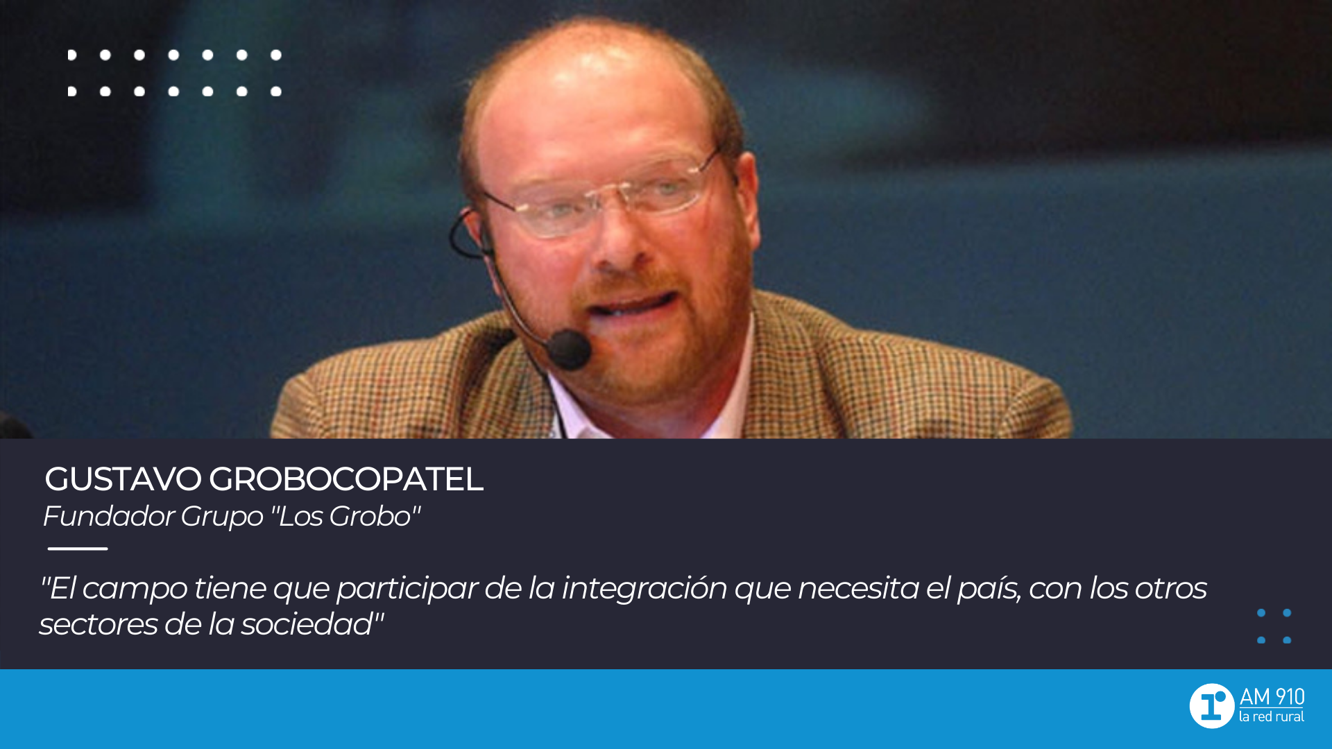 Gustavo Grobopatel - Fundador del grupo "Los Grobo"