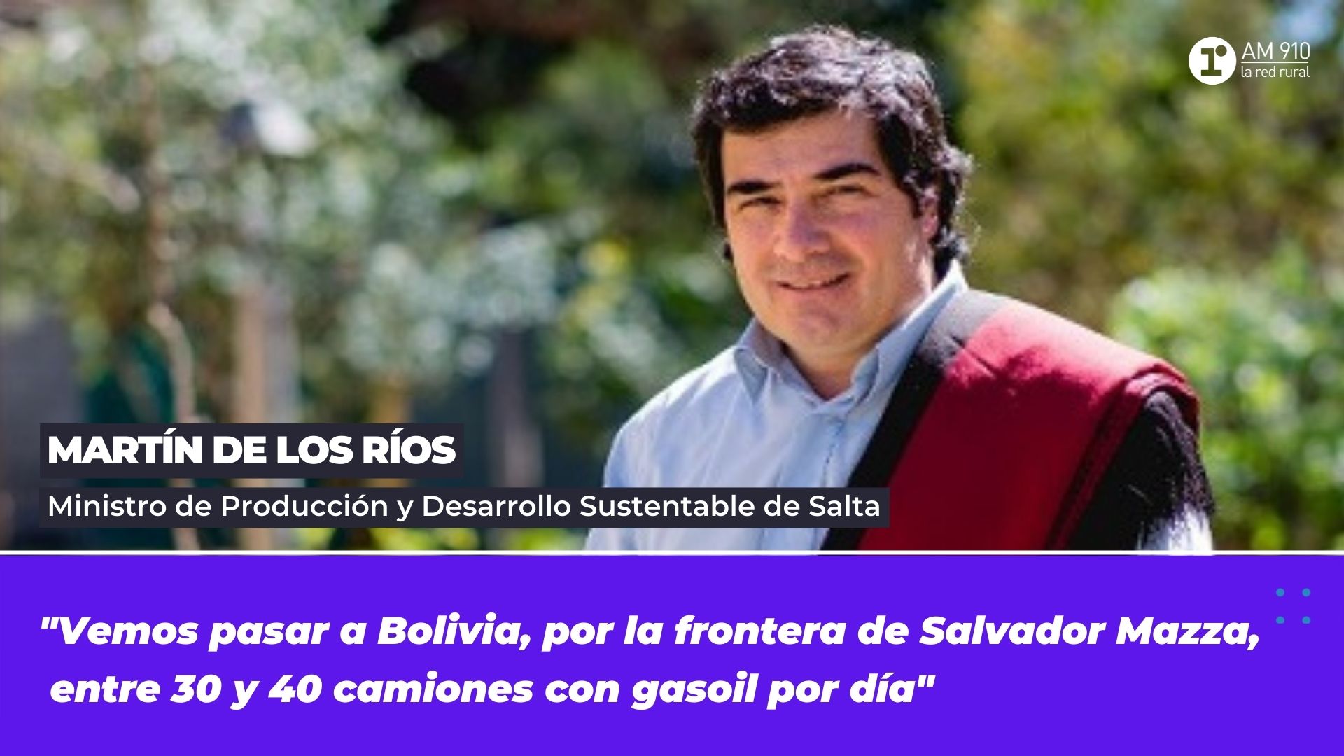 Martín de los Ríos - Ministro de Producción y Desarrollo Sustentable de ...